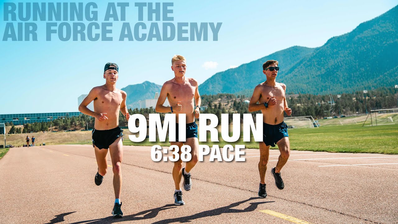 Running at 7000ft on Base with the Air Force Academy Track Team - YouTube