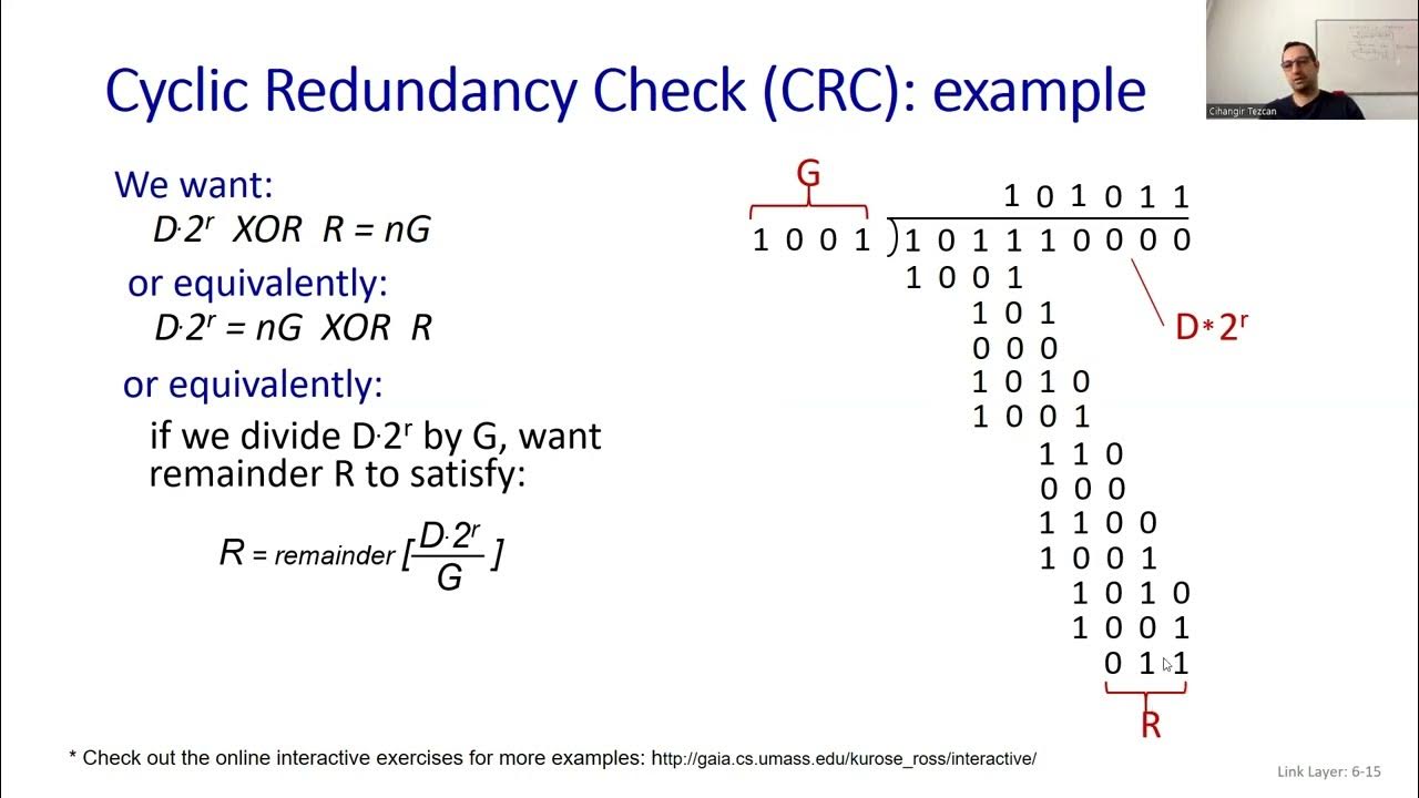 CRC Cyclic Redundancy Check - YouTube