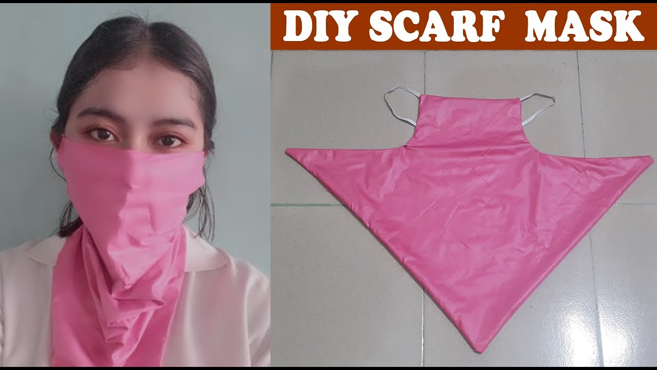 DIY SCARF FACE MASK - YouTube