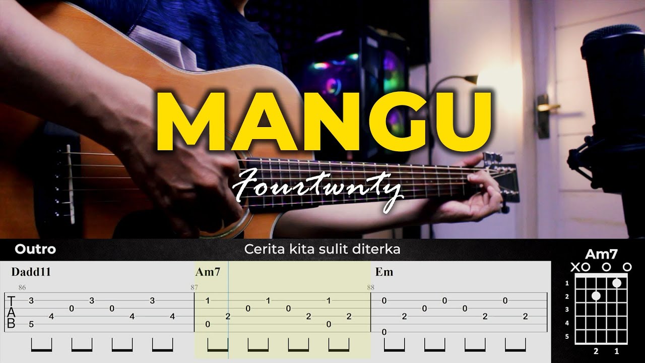 Mangu - Fourtwnty ft. Charita Utami | Chord Petikan ASLI - Tutorial ...