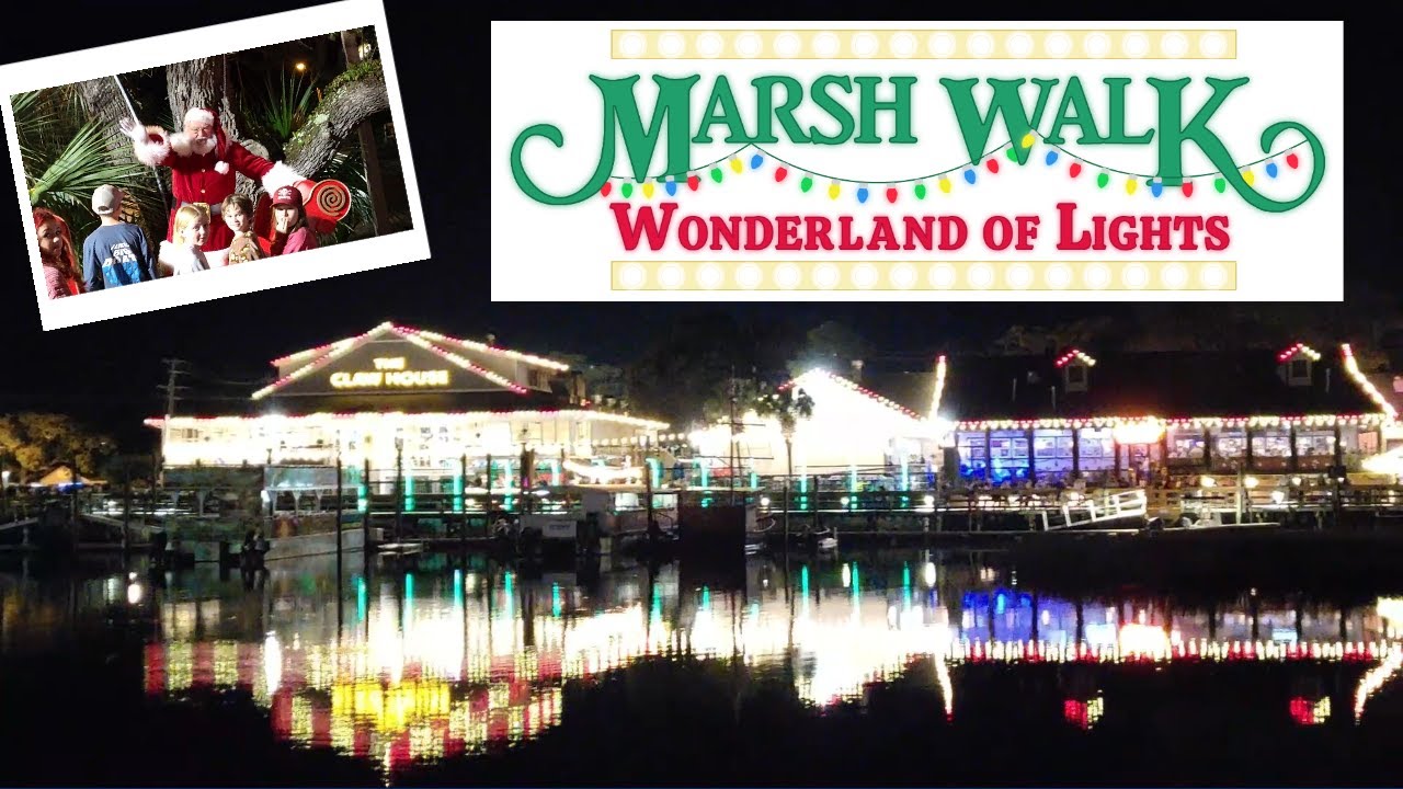 The FIRST-EVER Marsh Walk Wonderland of Lights - a POV of this Christmas at the Beach ...