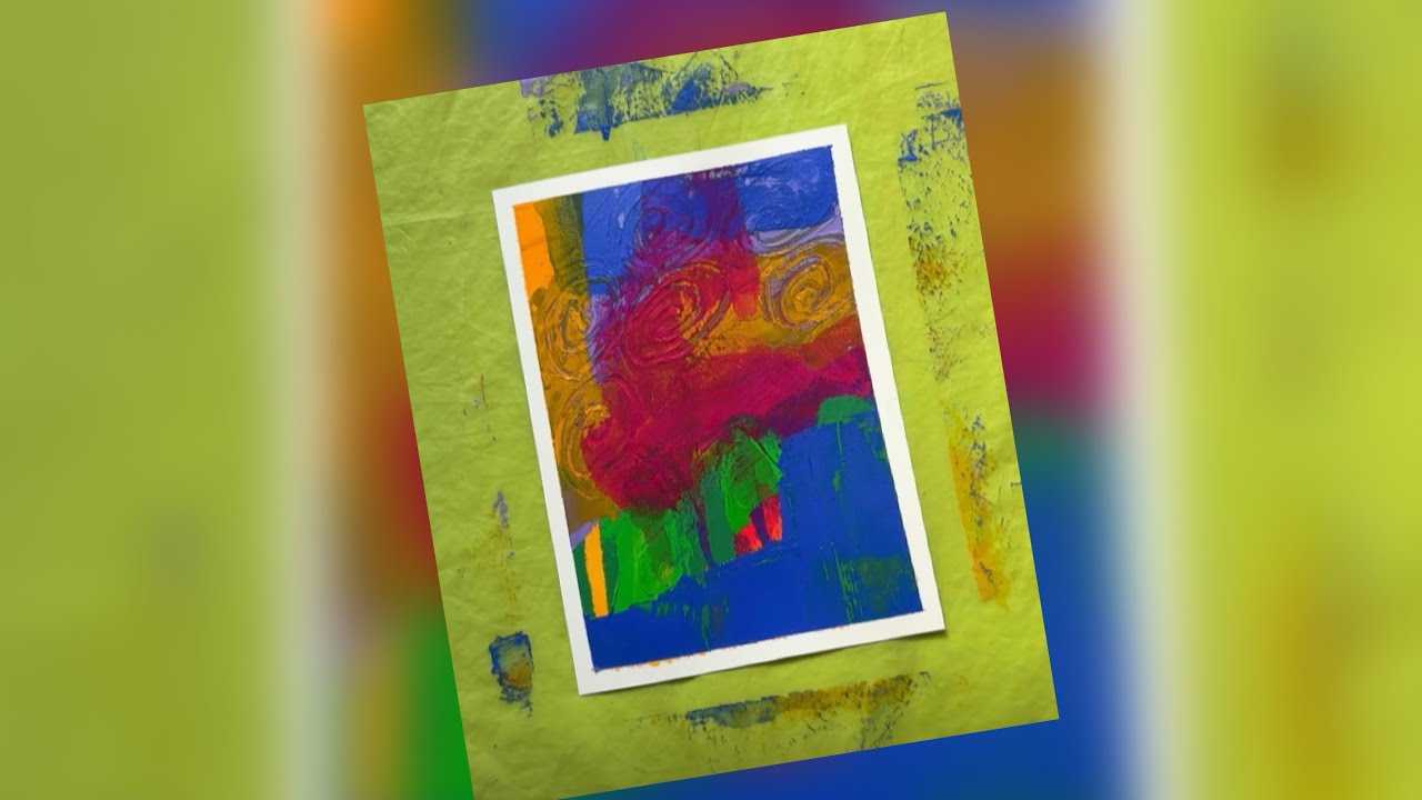 Learn Abstract Painting using Acrylics | Relaxing Art for Fun | Mixed ...