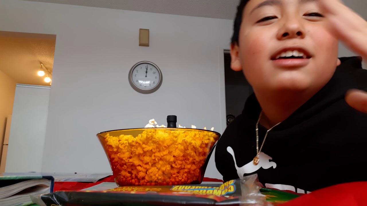 world hottest popcorn challenge and taste test - YouTube