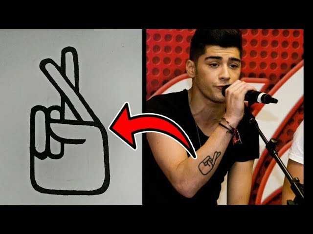 Zayn Malik Fingers Crossed Tattoo