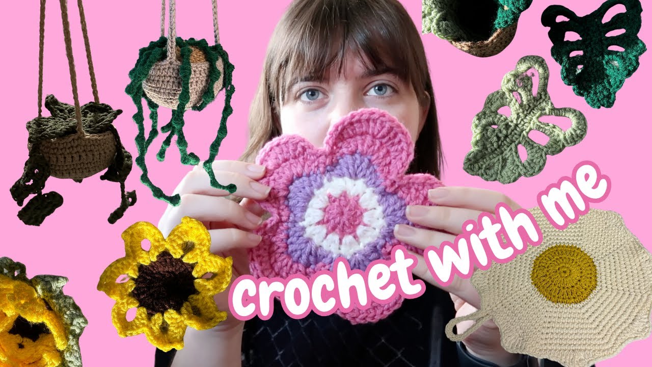 crochet with me (preparing for a craft market episode 1) - YouTube