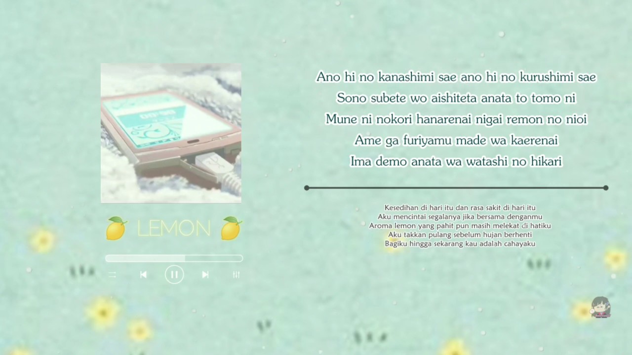 kenshi yonezu - Lemon lyrics (Cover : Kobasolo) - YouTube