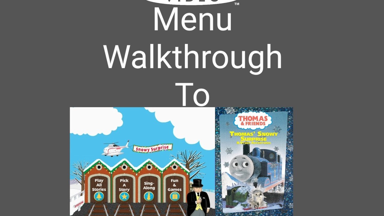 Thomas & Friends Thomas' Snowy Surprise DVD Menu Walkthrough (Better ...