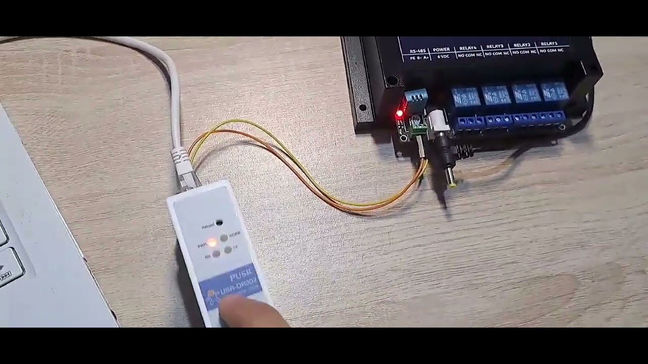 Din-rail Modbus RS485 Serial to Ethernet Converter PUSR DR-302 - YouTube