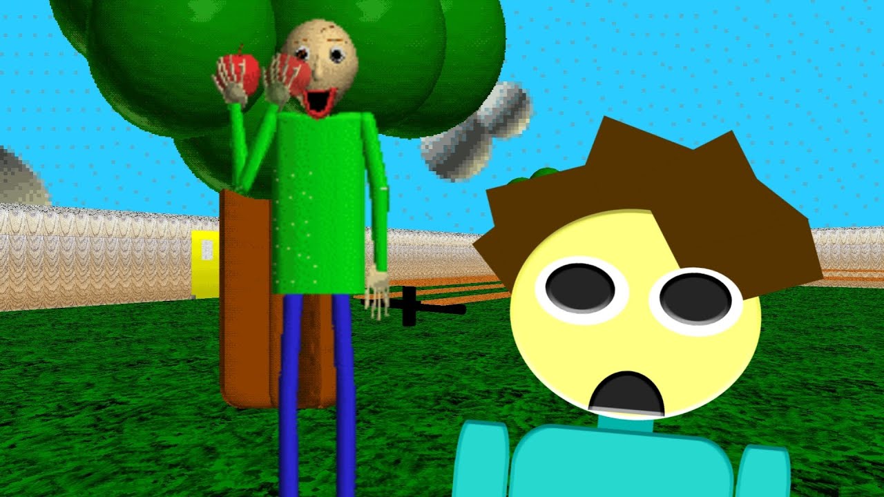 Baldi demolishing an apple! | animation - YouTube