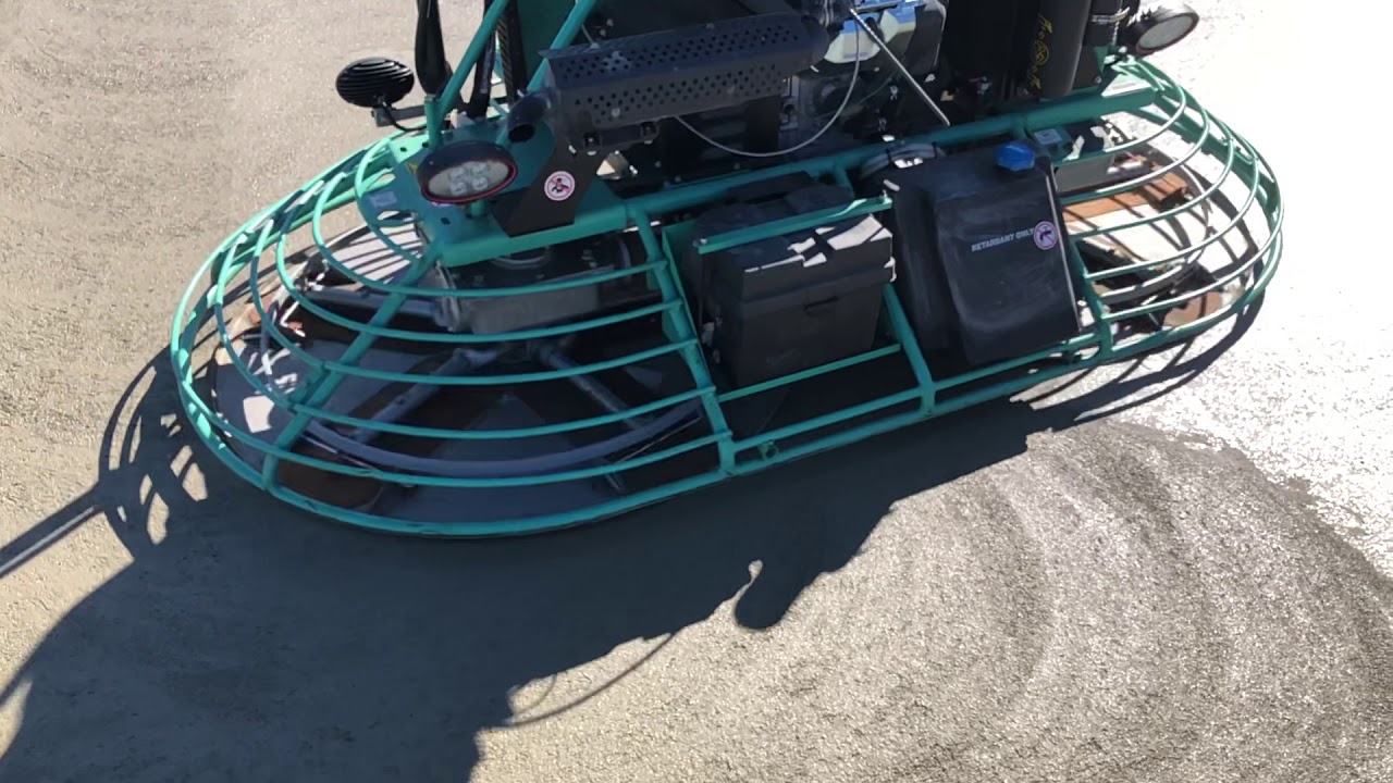 HHNG5 finishing an E5 test slab - YouTube