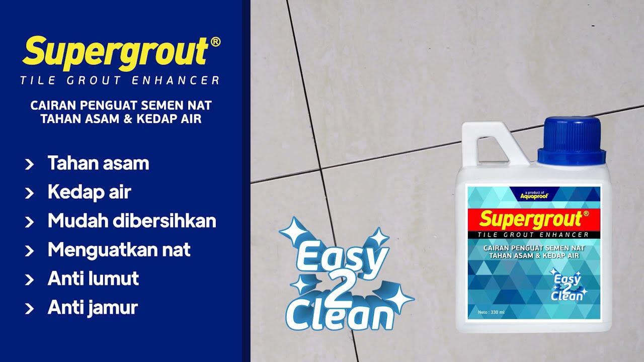 Tutorial Cara Aplikasi - Supergrout Tile Grout Enhancer - YouTube