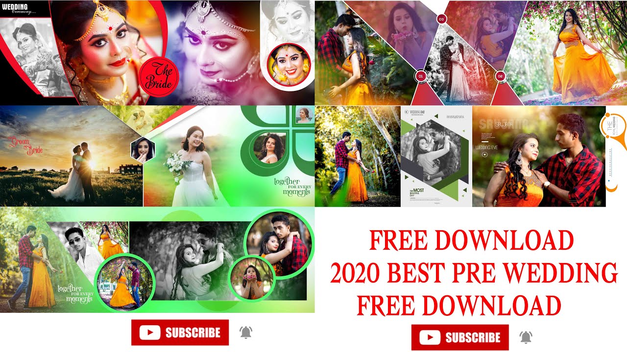 2020 BEST PRE WEDDING 12x36 Pre Wedding Album PSD | Templates For FREE ...