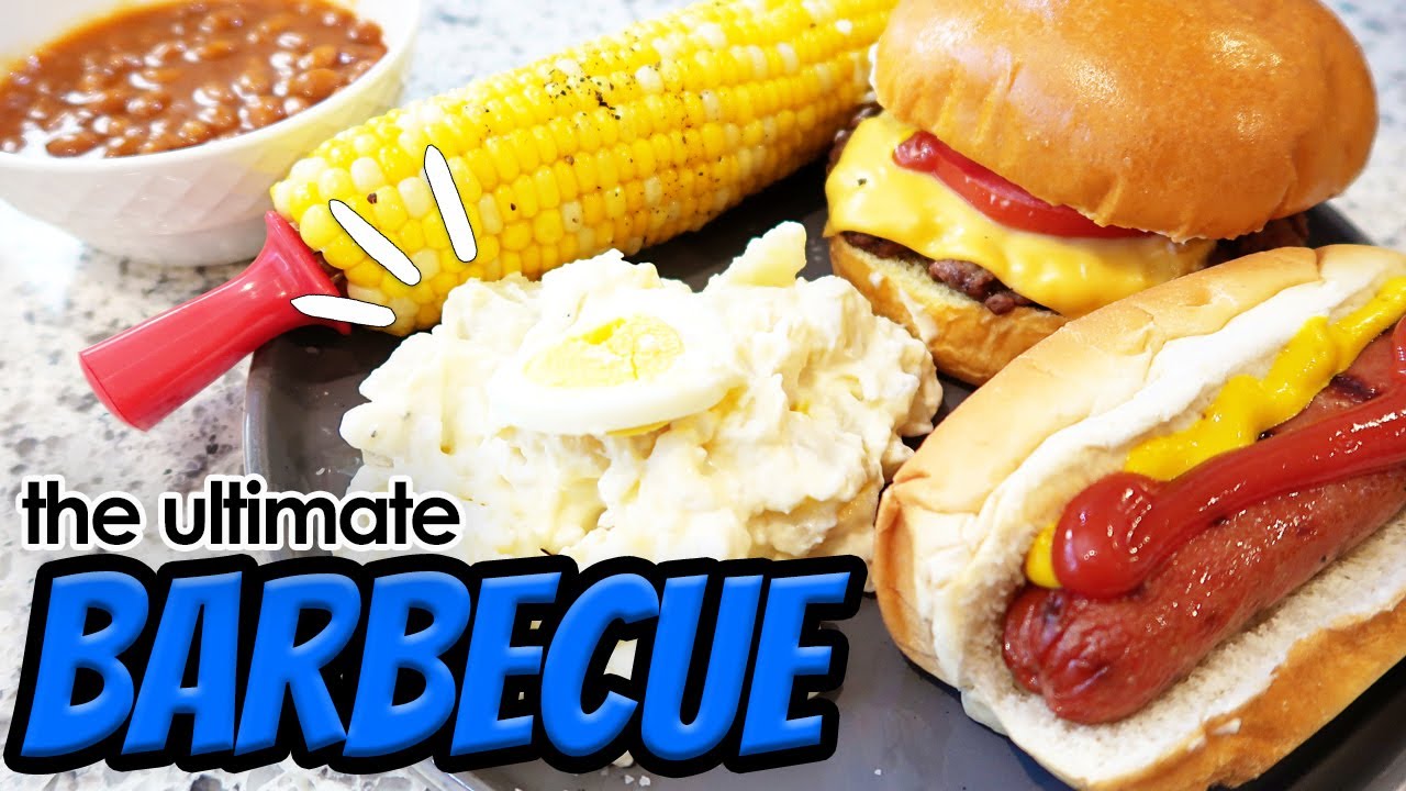 🍔The ULTIMATE Potato Salad Recipe & Backyard BBQ! 🌽 Grilled Burgers ...