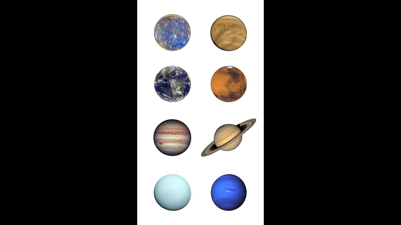 8 Planets Clipart