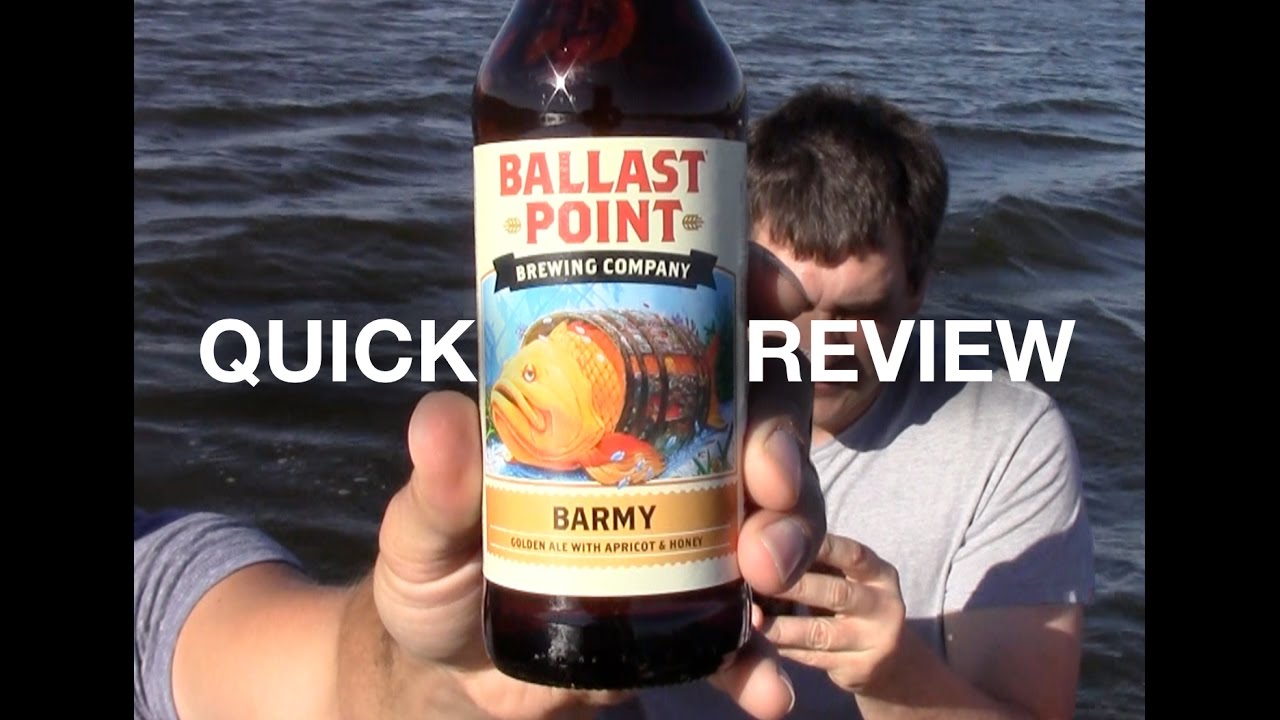 Quick Beer Review: Ballast Point Barmy... ON A BOAT!! - YouTube