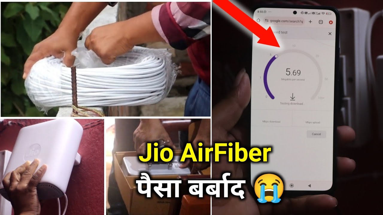 Jio AirFiber Speed Test 😭😭😭 Jio AirFiber Installation | Jio AirFiber ...