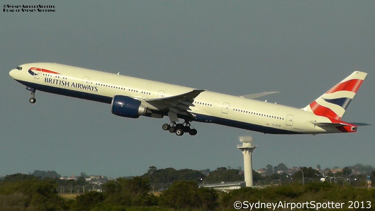 British Airways Boeing 777-300ER - Beautiful Early Rotation - Sydney ...