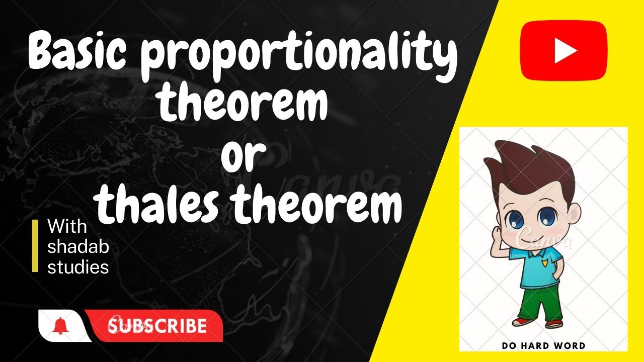 Basic proportionality theorem (BPT) or Thales theorem - YouTube