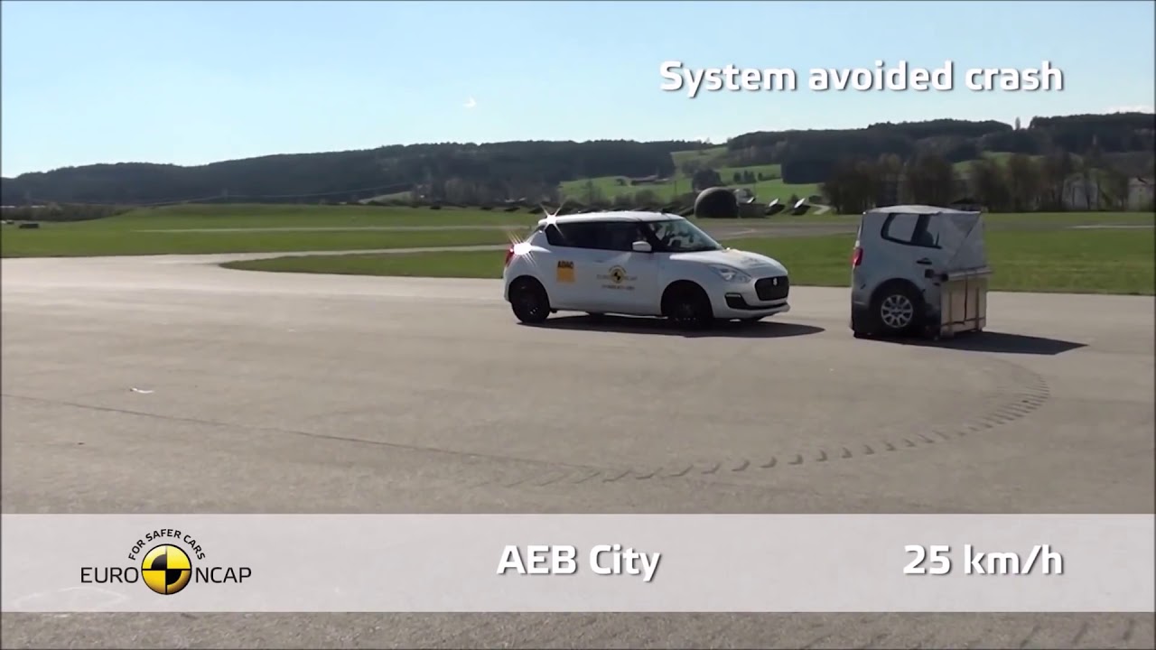 Front offset Deformable Barrier Test-64 km/h - YouTube