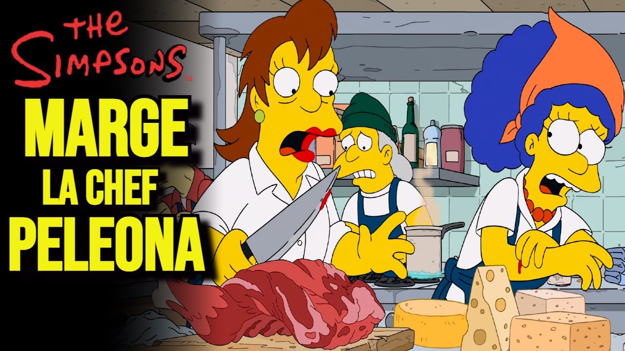 Los Simpson Marge La CHEF PELEONA resumen | Utacaramba - YouTube
