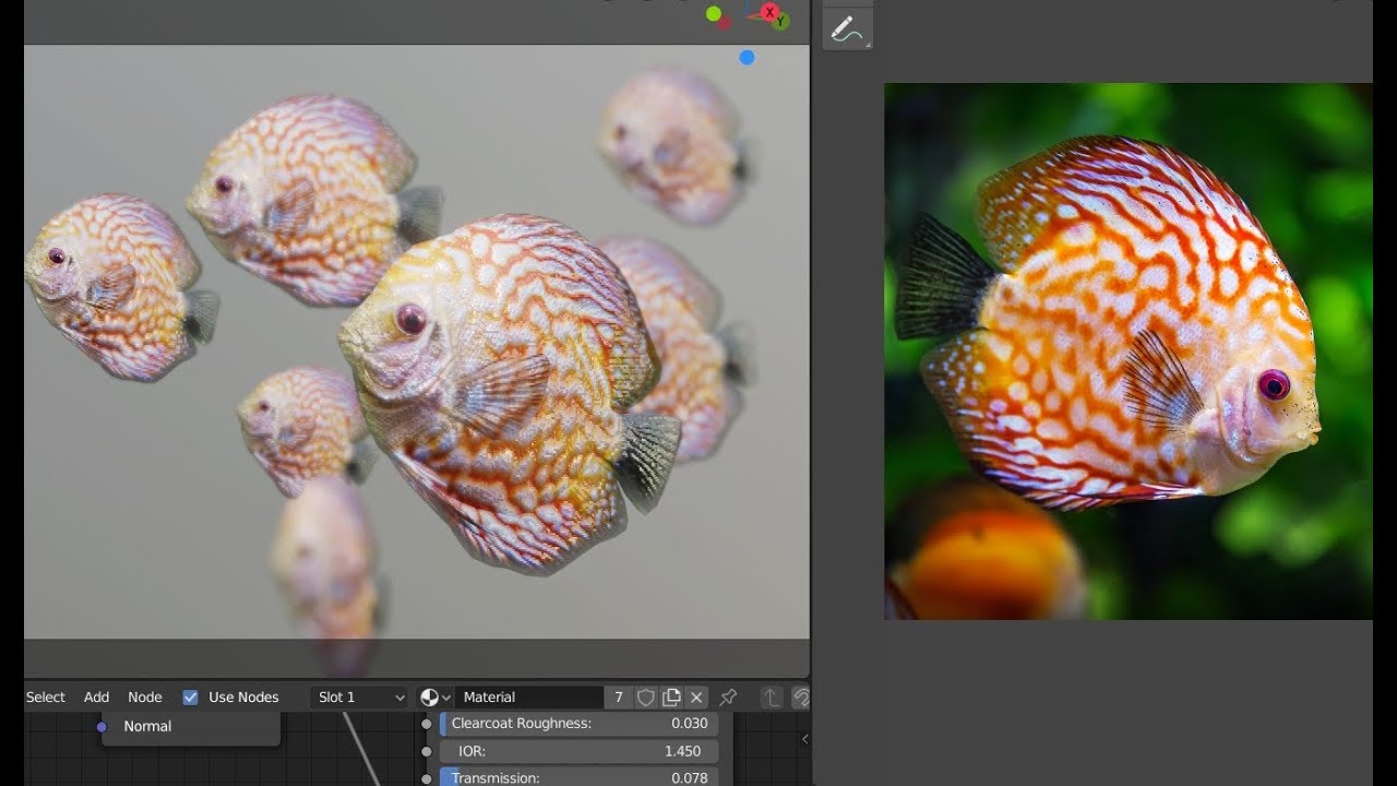 realistic fish modelling texturing blender2.8 tutorial - YouTube