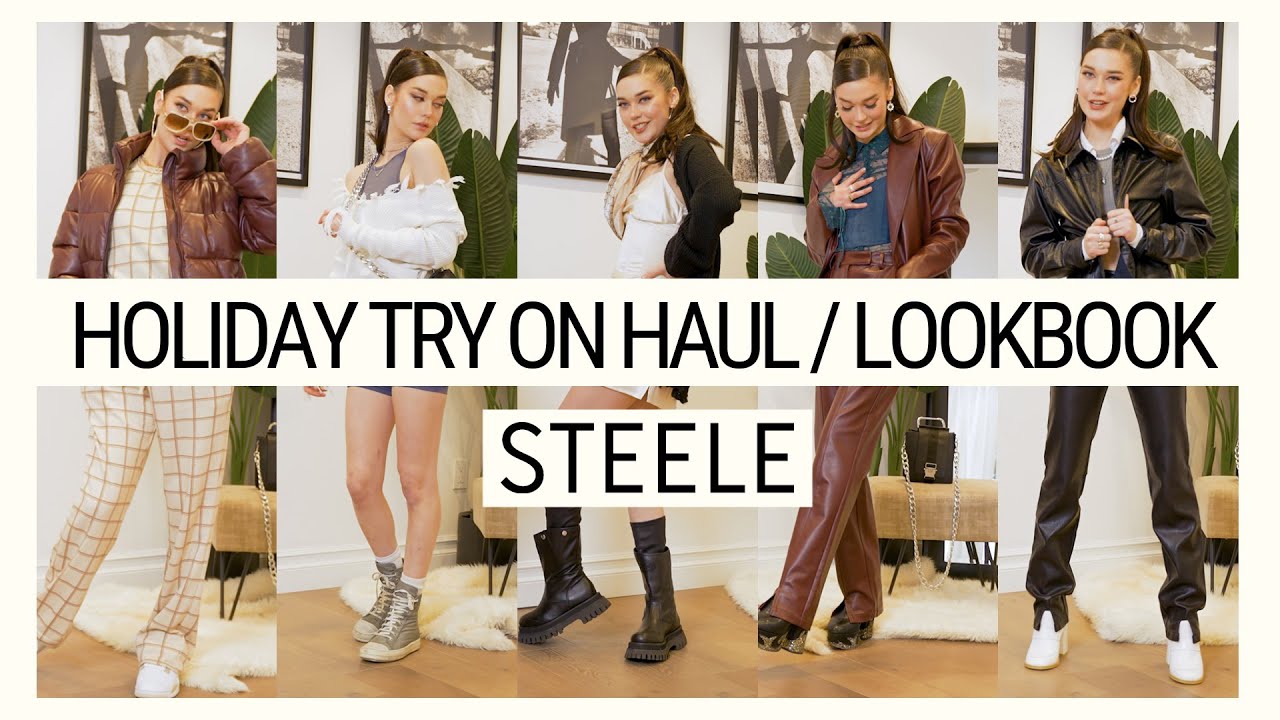 Holiday Try On Haul & Lookbook! | Amanda Steele - YouTube