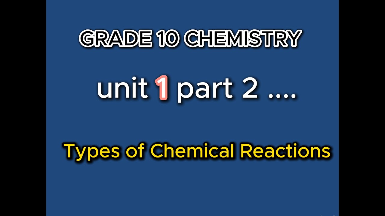 chemistry Grade 10 unit 1 part 2.../ kooran Tube / Afaan oromo - YouTube