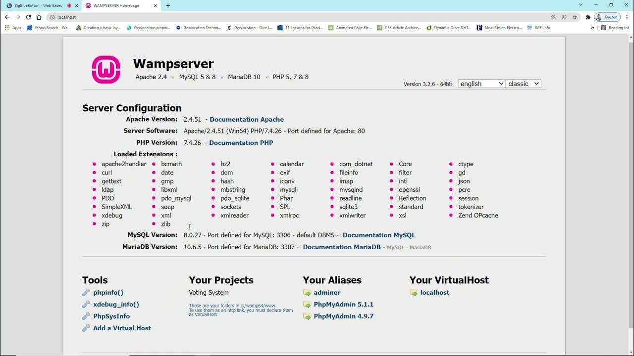 Creating your project in WAMP Server - YouTube