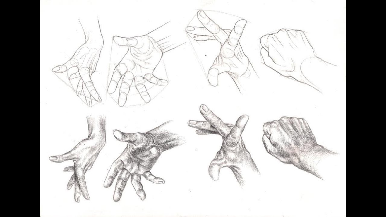 Hand Drawing Tutorial Part 3 - YouTube