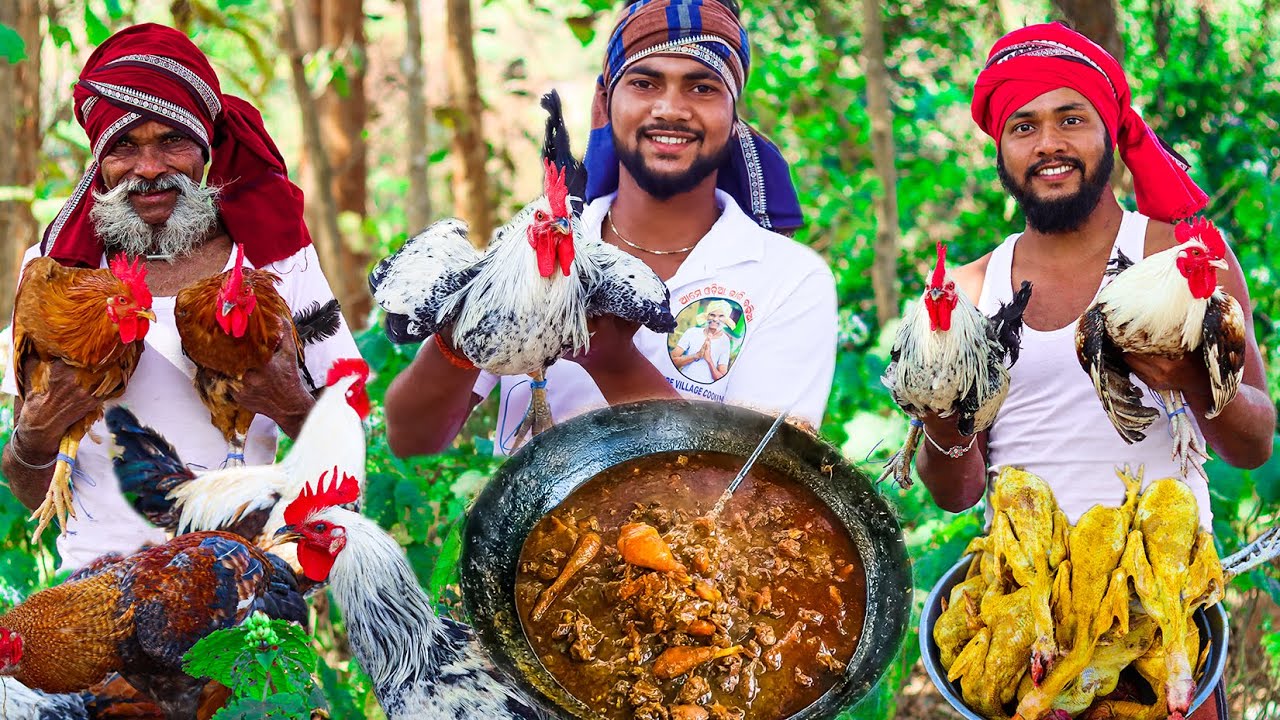 Country Chicken Curry || Desi Ganja Jhola || Village Country Chicken ...