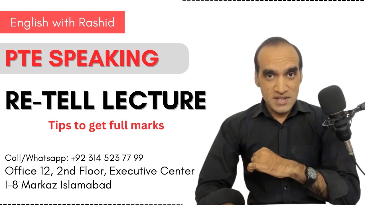 PTE Re-tell lecture | PTE retell lecture template | PTE re-tell lecture ...