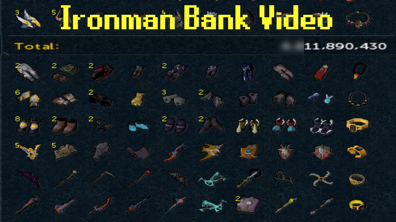 RS3 Ironman Bank Video May 2017 - Underfletch - YouTube