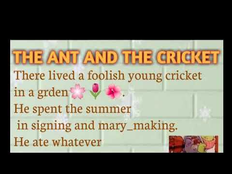 Ant story || the ant and the cricket - YouTube