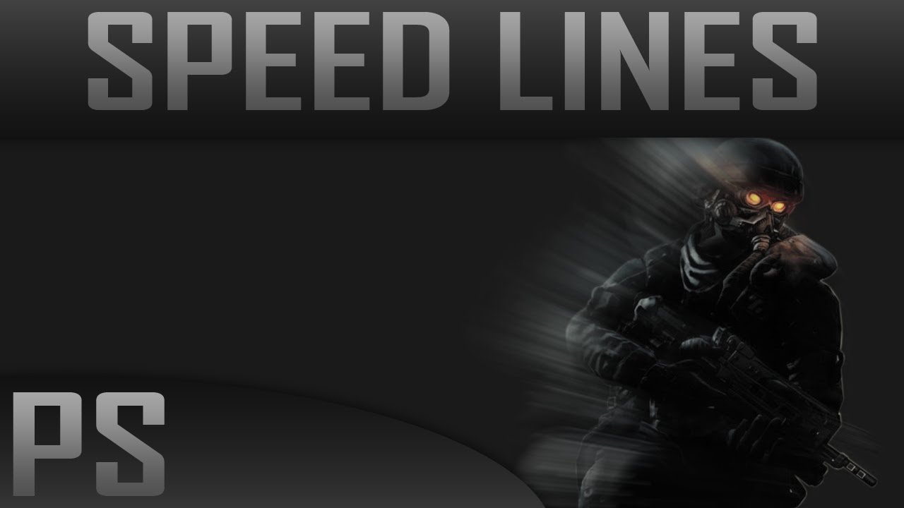Photoshop Speed Line Tutorial - YouTube