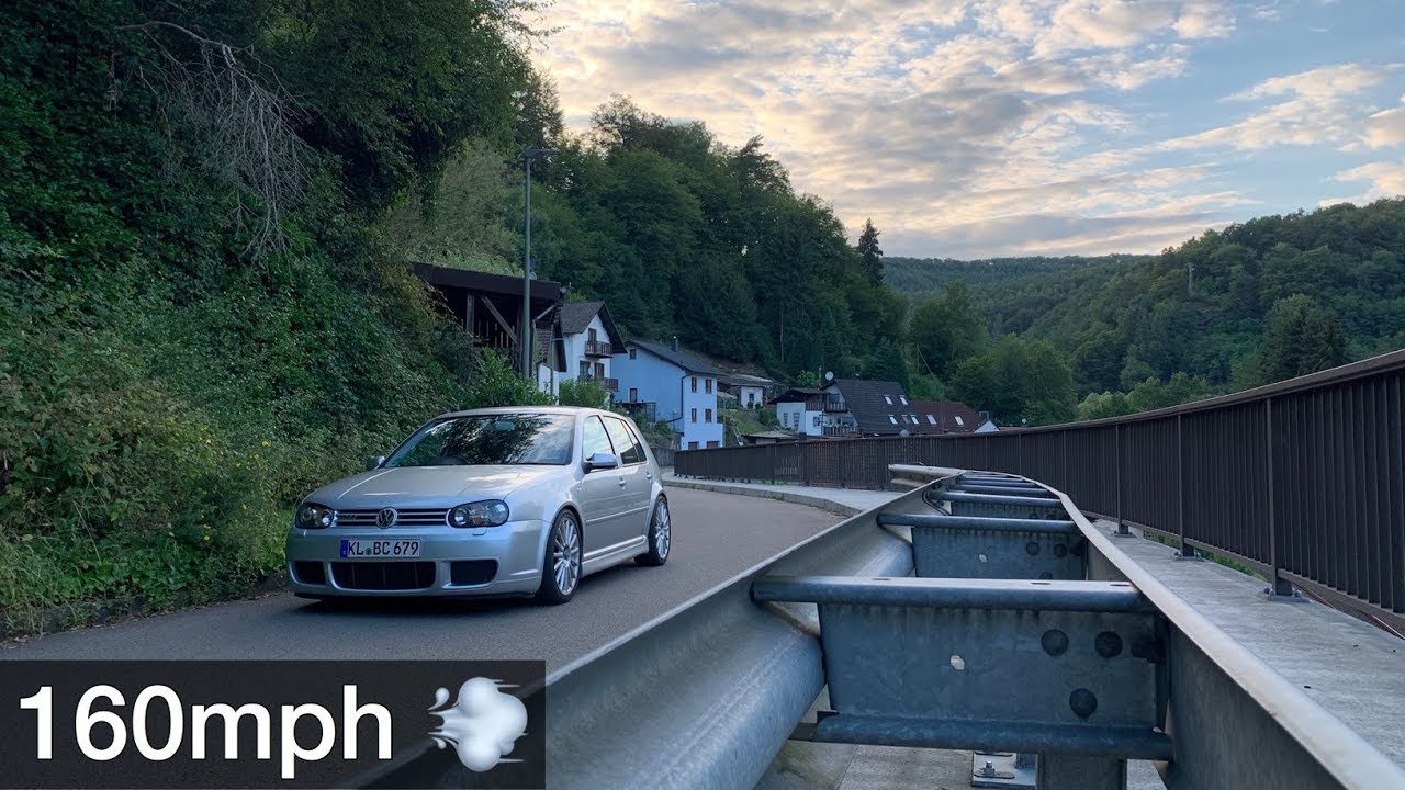 Mk4 R32 top speed on autobahn! - YouTube