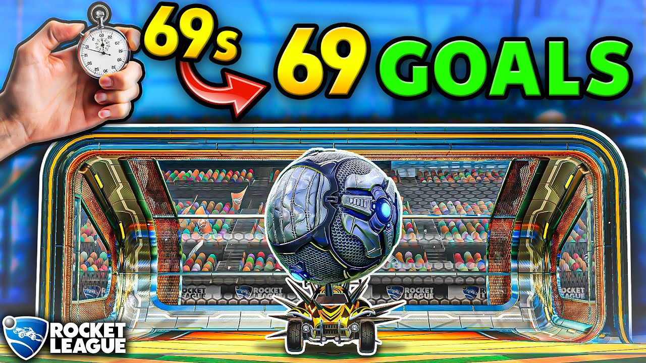 Rocket League, but the LONGER the ball is in the goal the MORE you ...