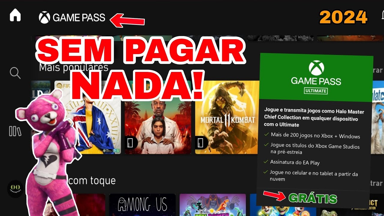 COMO CONSEGUIR O GAME PASS GRÁTIS SEM PAGAR NADA! NOVO METODO 100% ...
