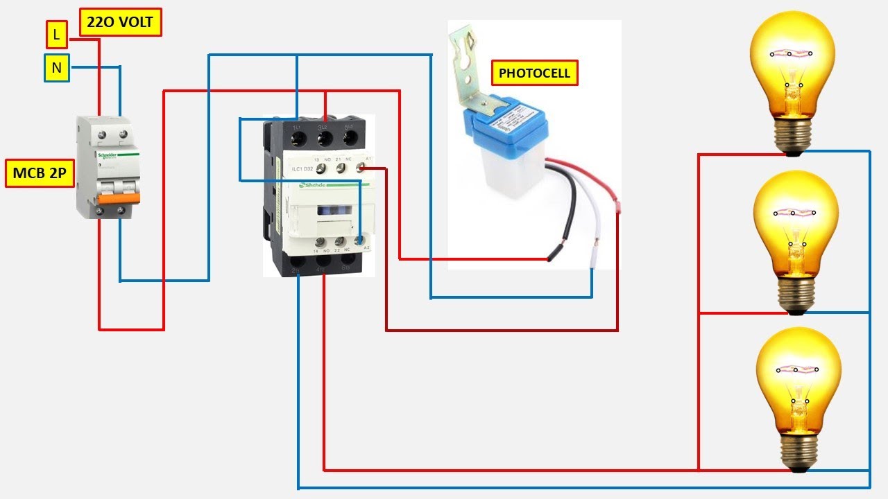 photocell sensor installation | photocell Sensors wiring connection ...