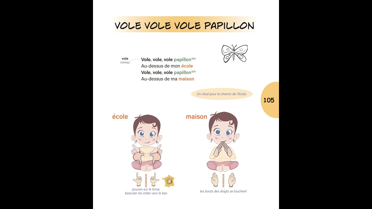 Comptines vole, vole, vole papillon - YouTube