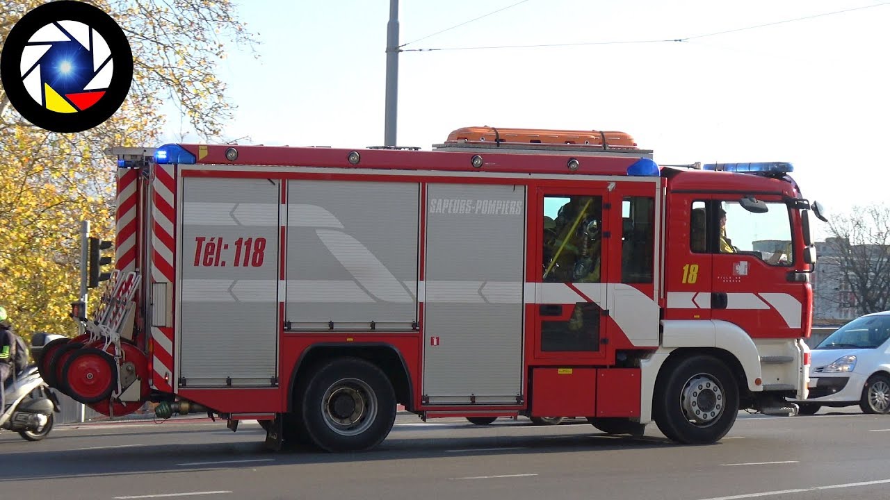 Sapeurs-Pompiers Genève // Engine 18 Geneva - YouTube