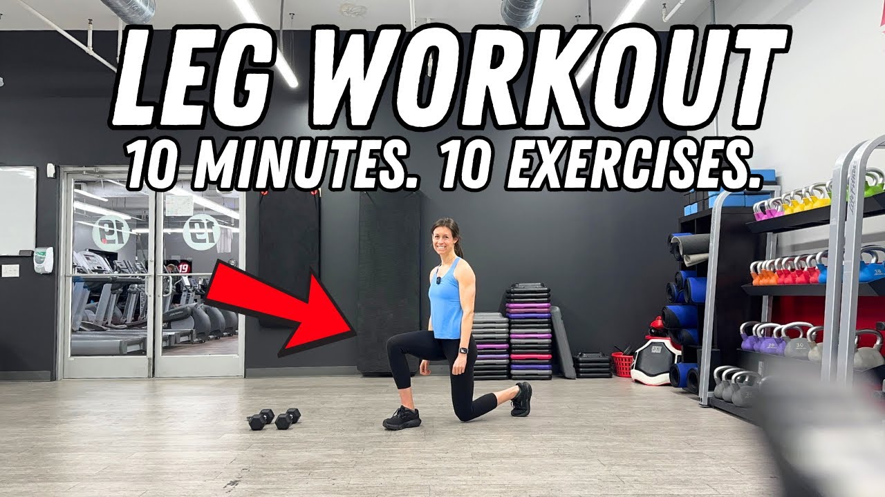 Awesome 10 Minute Leg Workout! (Only Need 2 Dumbbells) - YouTube