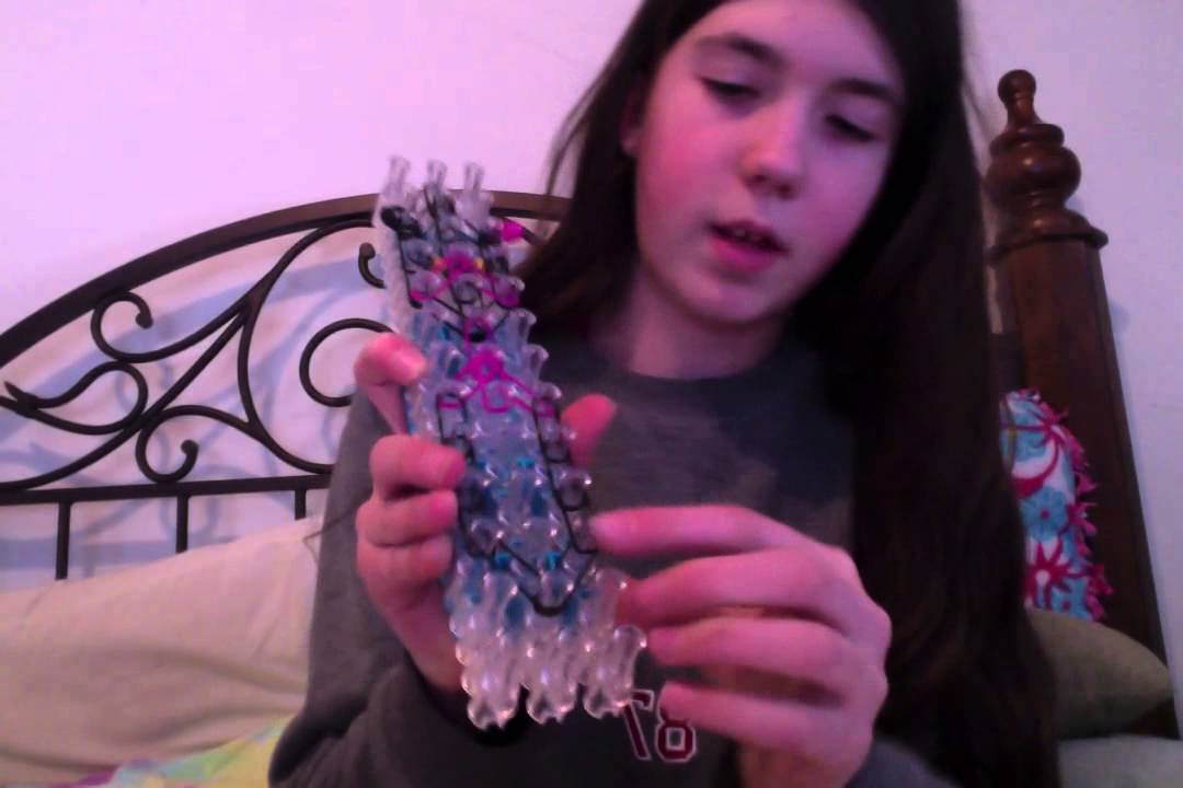 rainbow loom cat bracelet Meow!! - YouTube