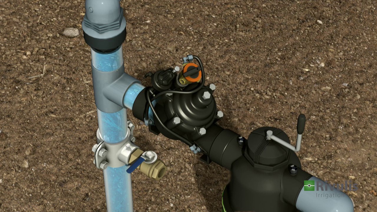 Surface drip irrigation system in Corn - YouTube