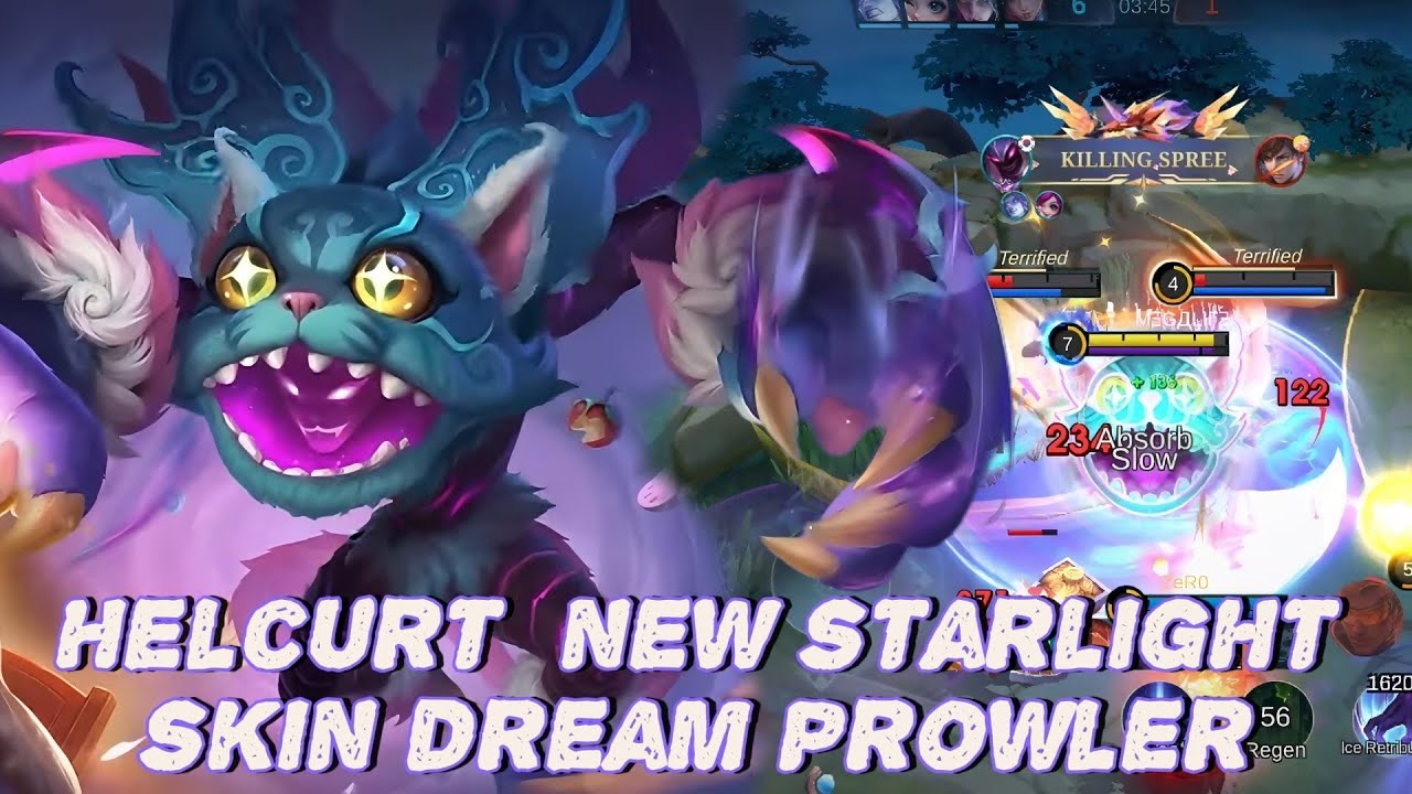 [mobile legend bang bang] * Helcurt new starlight skin Dream prowler ...