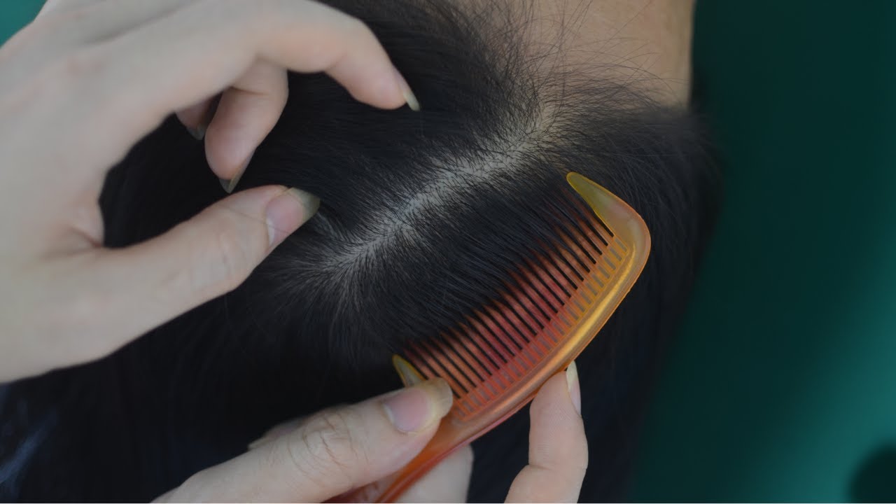 ASMR Scalp Massage, Hair Combing On Real Person, Therapy Sounds For ...