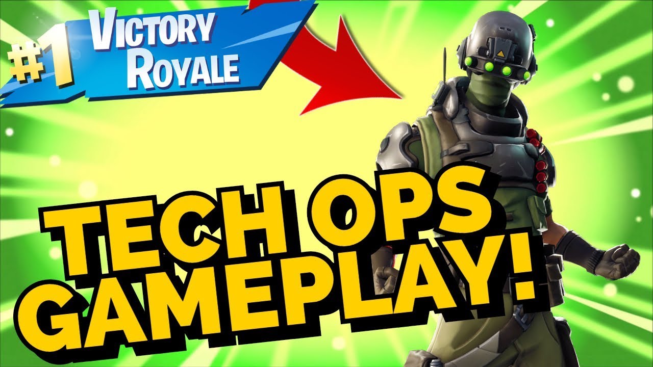 TECH OPS Skin Gameplay In Fortnite Battle Royale - YouTube