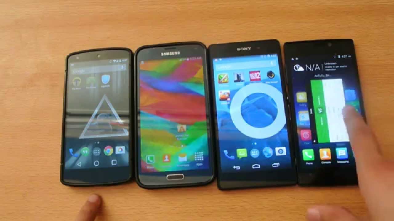 Qmobile Noir Z6/Gionee Elife S5.5 vs Nexus 5 vs Galaxy S5 vs Xperia Z2 ...
