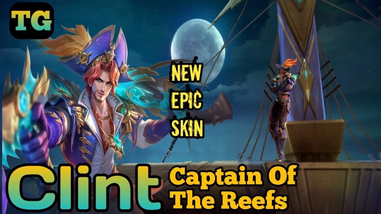 Captain Of The Reefs Clint New Epic Skin || Top Global by Ace Legend ...