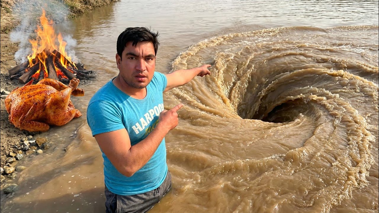 Relaxing whirlpool hole 134 | Asmr cooking | Asmr sound | Waterfall ...