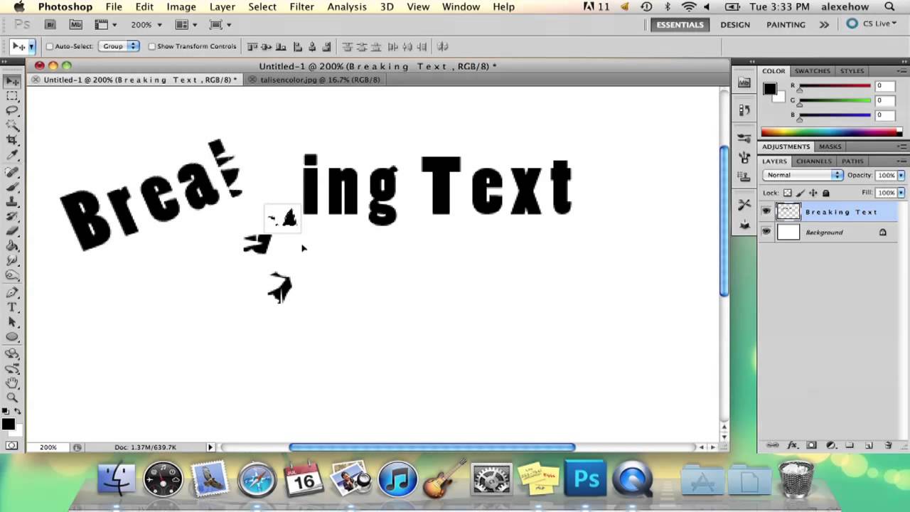 How To Make Breaking Text On Photoshop Adobe Photoshop Tutorials how-to-make-breaking-text-on-photoshop-adobe-photoshop-tutorials
